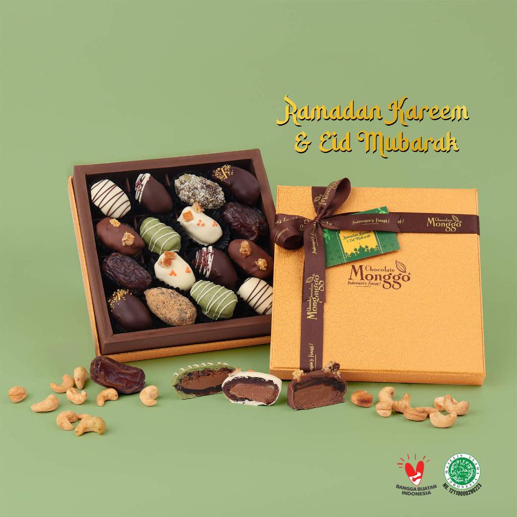 Jual Chocolate Monggo | Ramadhan Cokelat Praline Kurma Gift Box 16pcs ...
