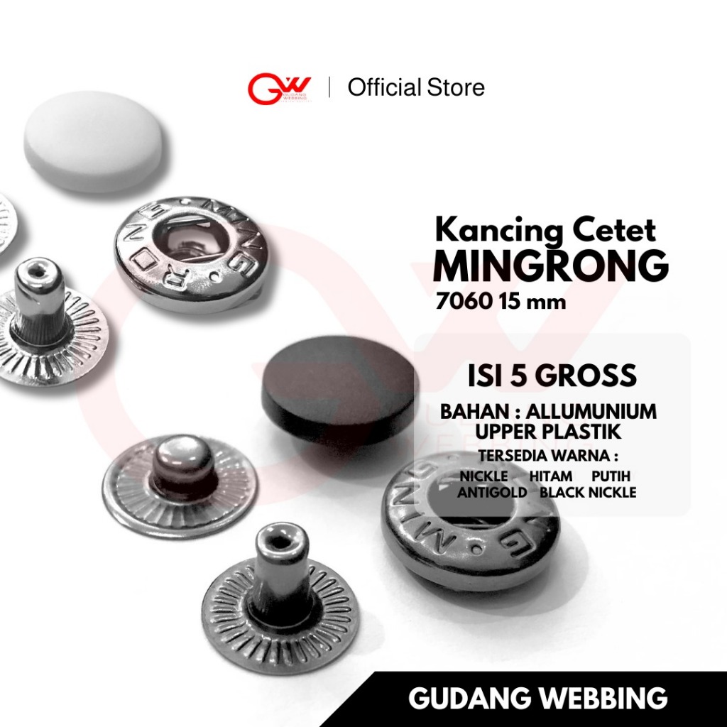 Jual CETET BESI / CETET 15MM / KANCING BESI / MINGRONG V 7060 PACK ...