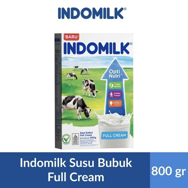Jual Indomilk Full Cream 800Gr Box 800 Gr 400 | Shopee Indonesia
