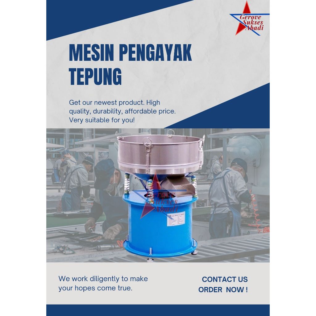 Jual Electric Vibro Sparator - Mesin Ayakan Tepung - Mesin Pengayak ...