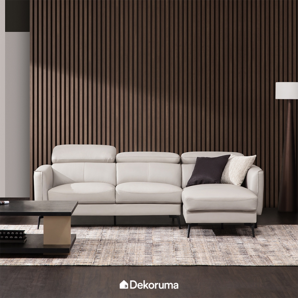 Jual Dekoruma Tenzo CEYLONE Sofa L Kiri - Abu Muda / Sofa Tamu ...