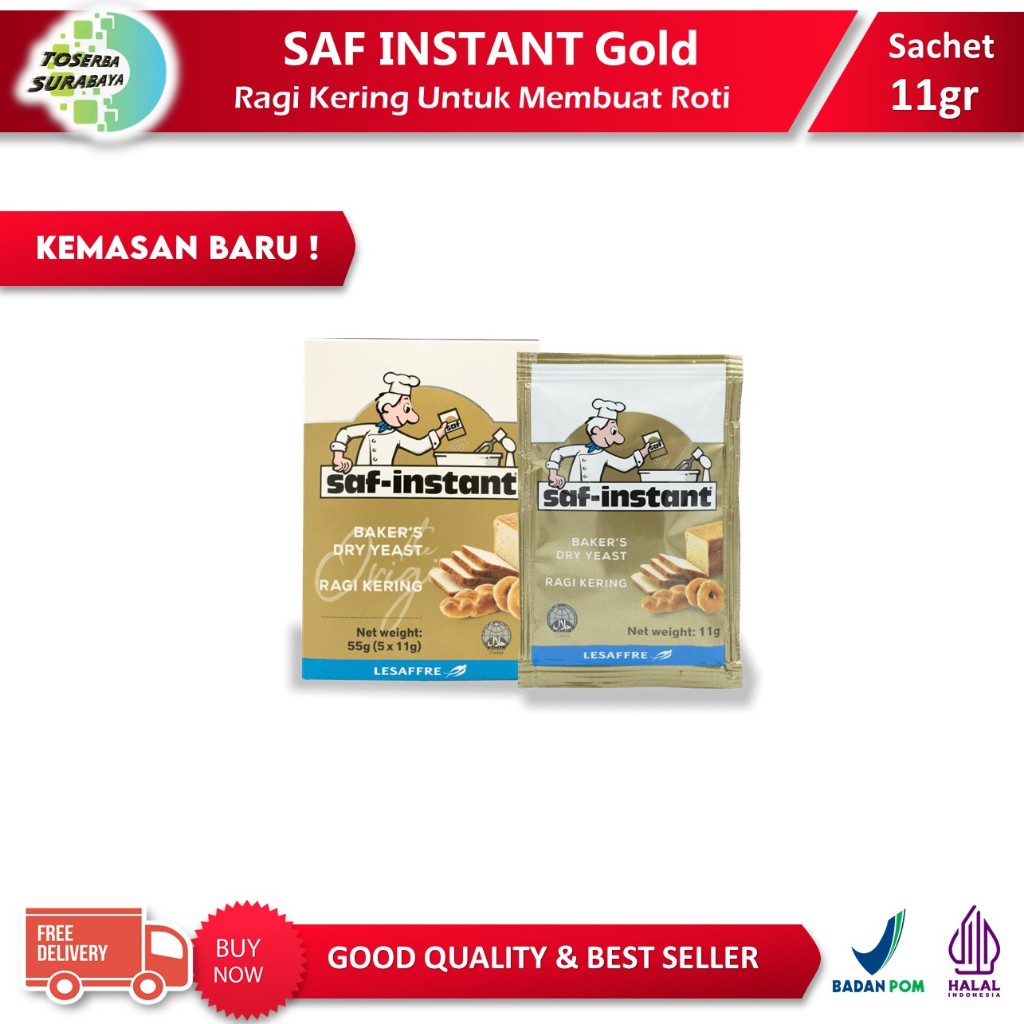 Jual SAF Instant Sachet 11gr / RAGI SAF-INSTANT SACHET | Shopee Indonesia