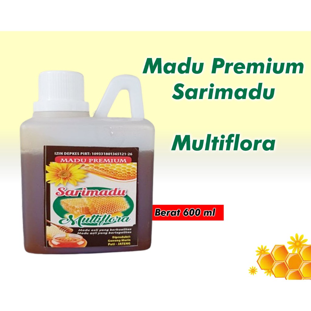 Jual Madu Murni Premium - Sari Madu Multiflora 600 ml | Shopee Indonesia