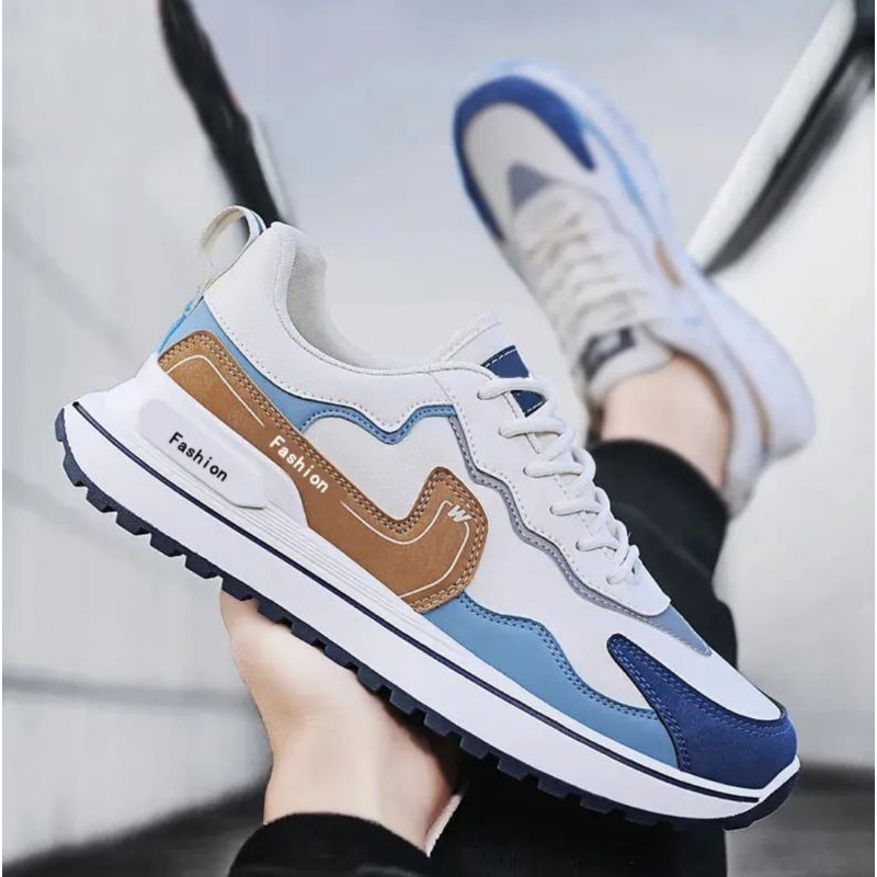 Jual (COD) Sepatu Sneakers Pria K39 Terbaru Sepatu Cowok Premium ...