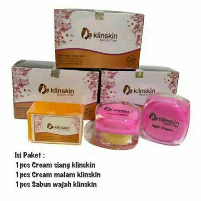 Jual Cream Klinskin Siang Malam Sabun Klinskin Beauty Soap Original 100% | Shopee Indonesia
