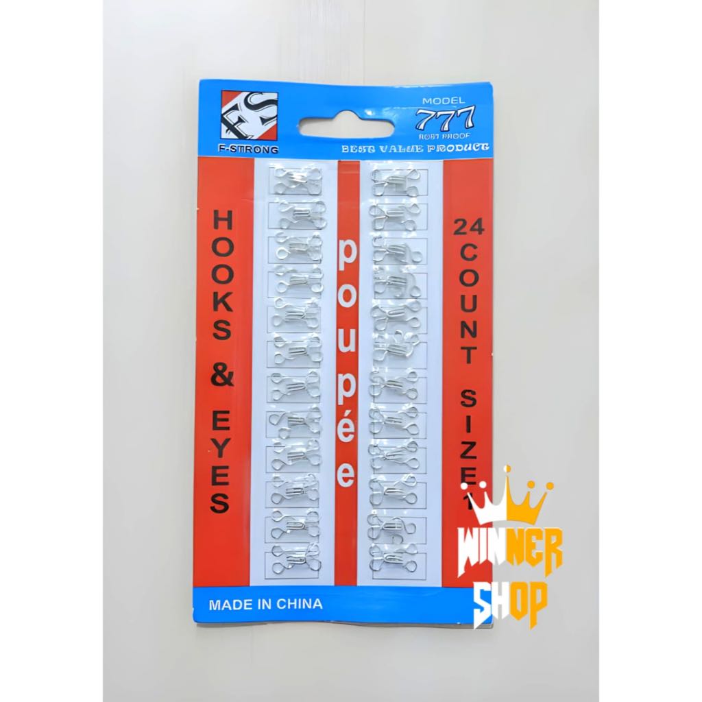 Jual Hak Kait / Pengait Bra / Kaitan BH / Kancing Hook Bra Isi Per 24 ...