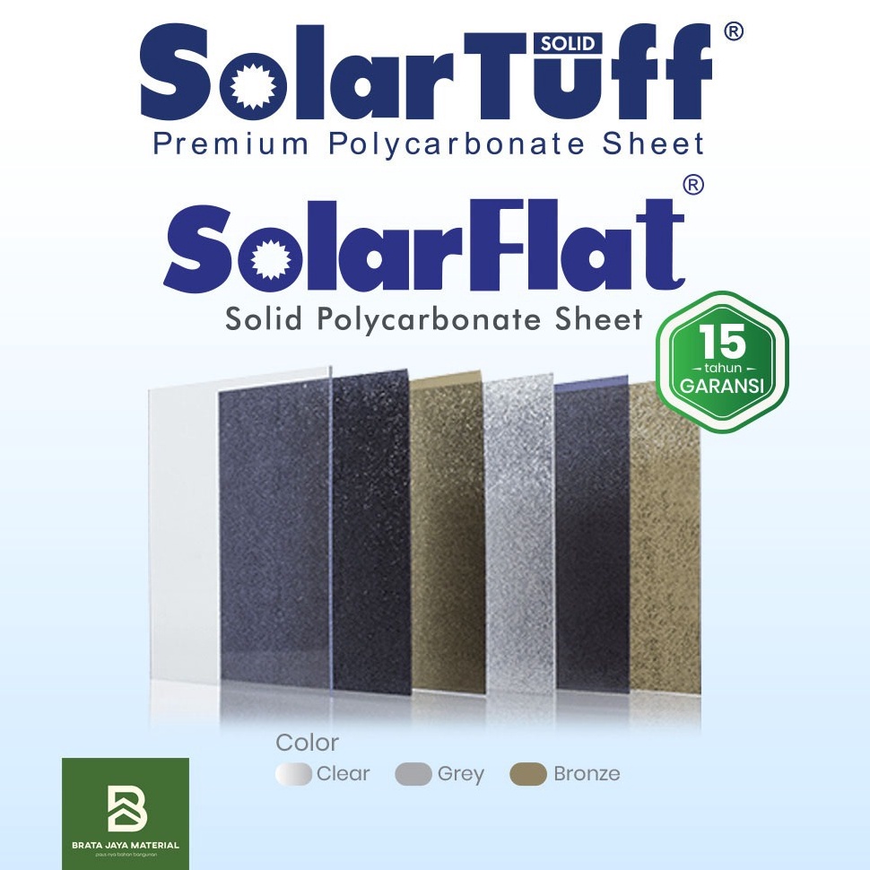 Jual Recomended SolarFlat 12mm Per 1 Meter Solar Flat Solartuff Solid ...