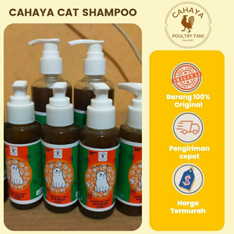 Jual Sampo kucing Anti Kutu dan Bakteri 100 ml (Cahaya Cat Sampo ...