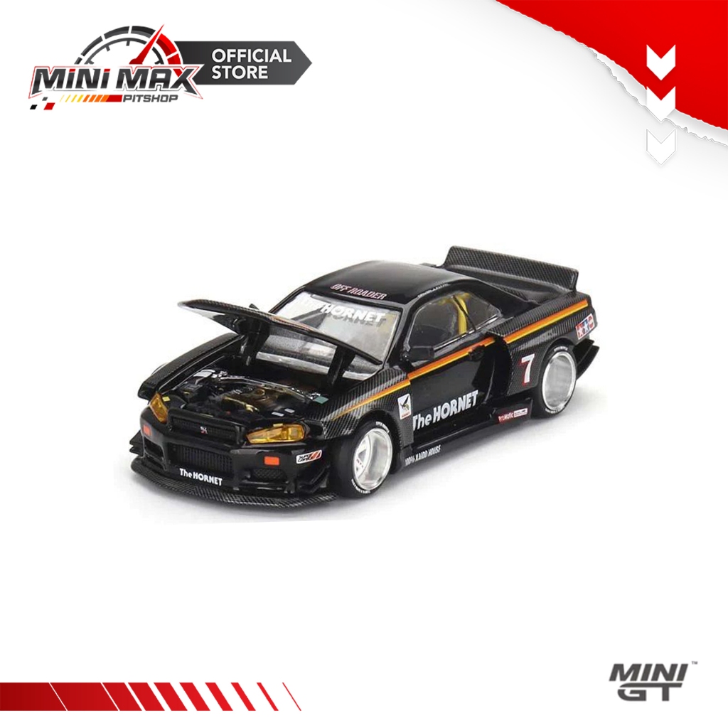 Jual MiniGT KHMG093 Nissan Skyline GT-R (R34) TAMIYA The Hornet Kaido ...