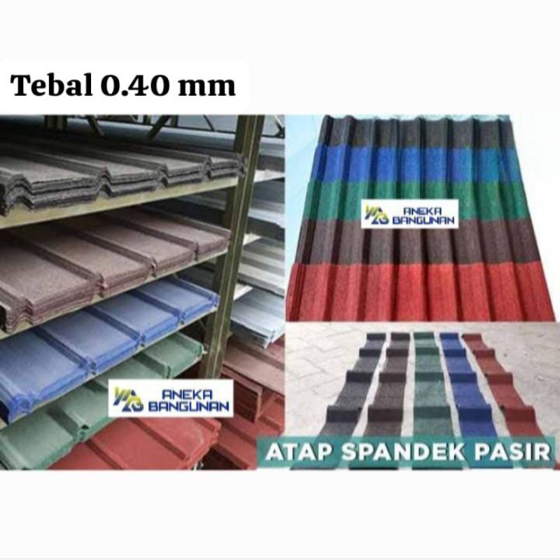 Jual Atap Spandek Pasir (tebal 0.40) Panjang 3, 4, 5 dan 6 meter ...