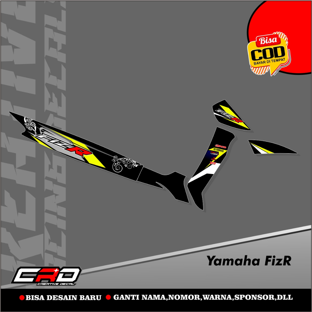 Jual STICKER STRIPING MOTOR FIZ R VARIASI LIST VINYL TRANSPARAN FREE ...