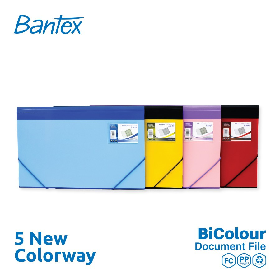 Jual Bantex BICOLOUR Document File PP Folio # 3431 | Shopee Indonesia