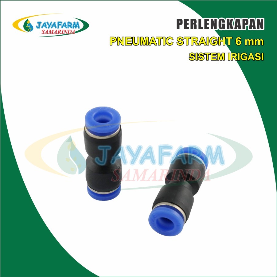Jual Konektor Slip Lock Selang PU Pneumatic / Fitting Push In Straight ...
