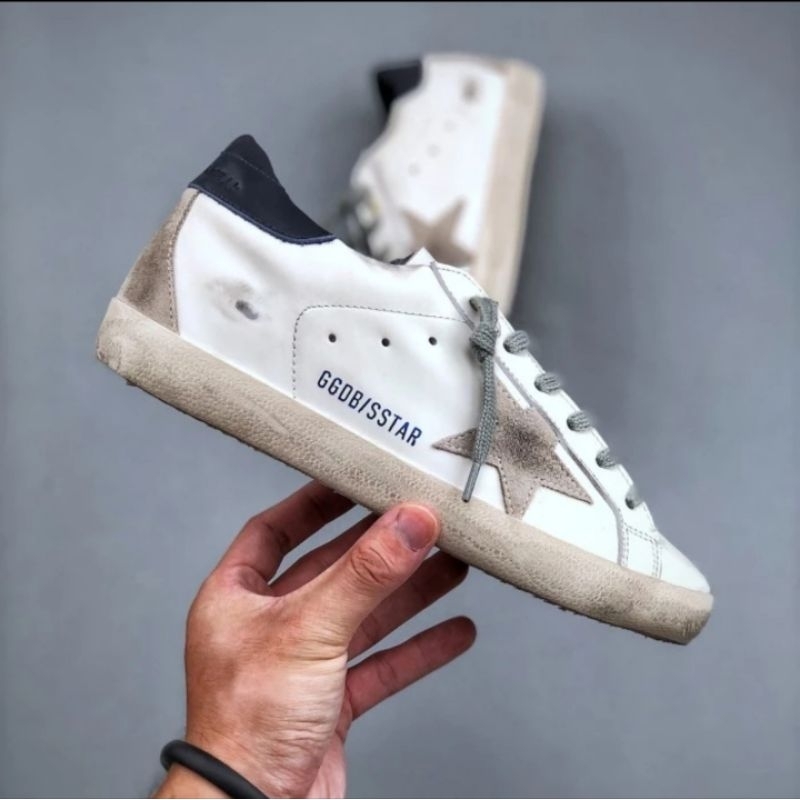 Jual GGDB Golden Goose Superstar Black Navy | Shopee Indonesia