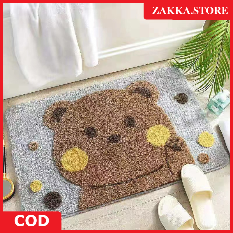 Jual Zakka Store Keset Kamar bulu lembut Aestetik 40x60 keset ruang ...