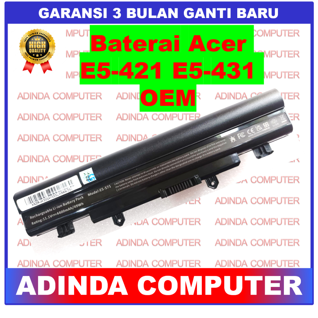 Jual Baterai Acer Aspire E14 E5-421 E15 E5-411 E5-421G E5-471 E5-471G OEM | Shopee Indonesia