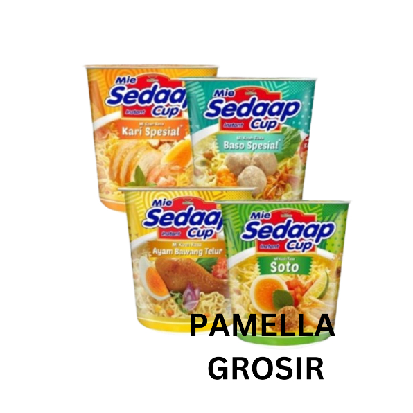 Jual Mie Sedaap Sedap Cup Baso Ayam Bawang Telur Kari Spesial Soto ...