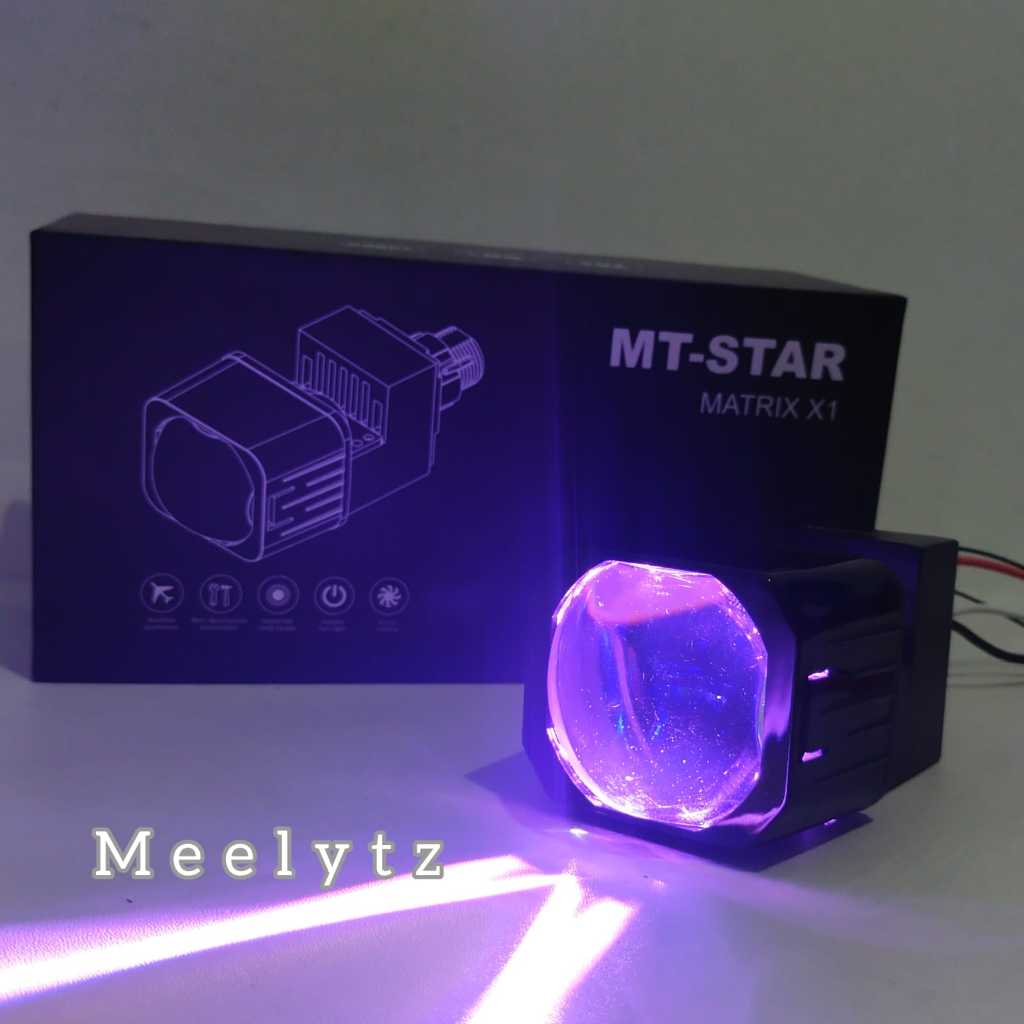 Jual Projector Biled Matrix X1 MT Star 1.5INC Blue Lens Plus kipas Plus ...