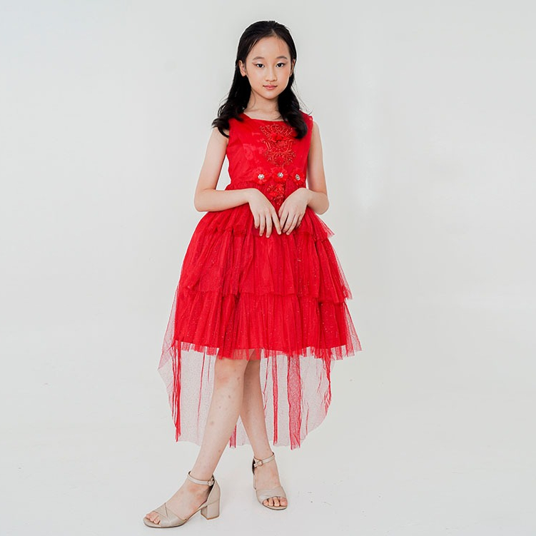 Jual S The Label Alexa Dress Anak Ruffle Lace (1637) | Shopee Indonesia