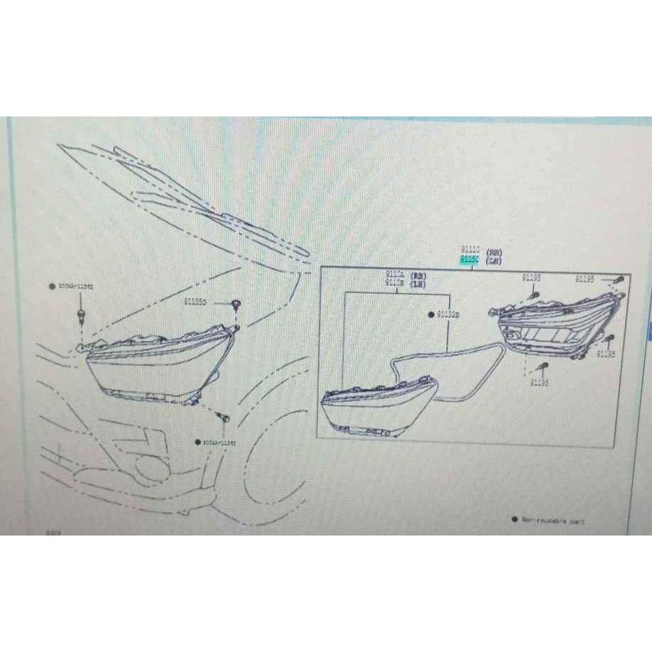 Jual Headlamp assy left lampu depan kiri raize 2021-2024 original ...