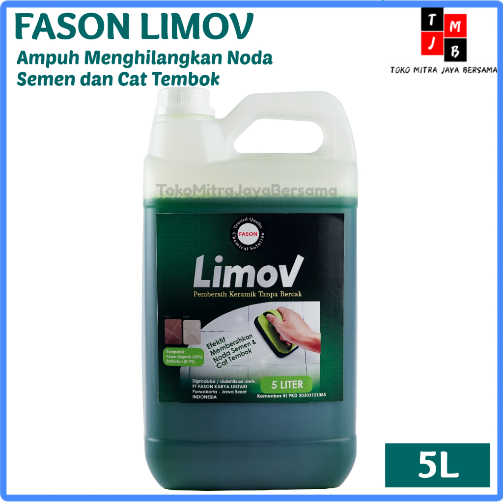 Jual Pembersih Keramik Untuk Noda Semen Dan Cat Fason Limov 5 Liter ...