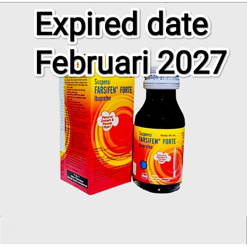 Jual FARSIFEN FORTE IBUPROFEN SIRUP 60 ML ( PENURUN DEMAM ANAK ...