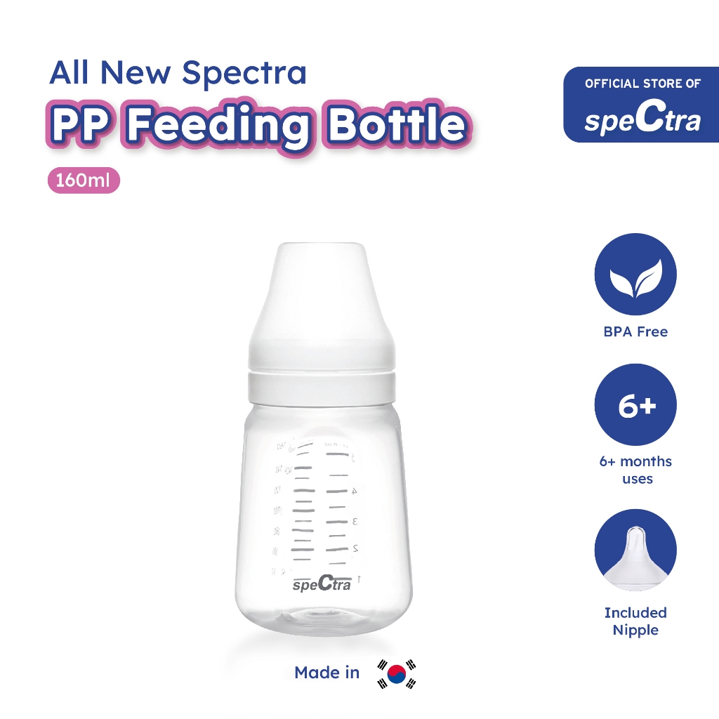 Jual Spectra Baby Bottle PP Feeding 160ml - Botol Susu Polypropylene (1pcs) | Shopee Indonesia