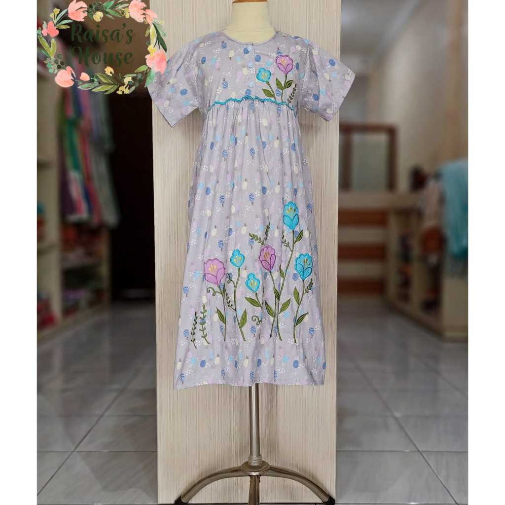 Jual DASTER ANAK BORDIR KHAS MALANG - PENDEK | ABU - LILAC | Shopee ...