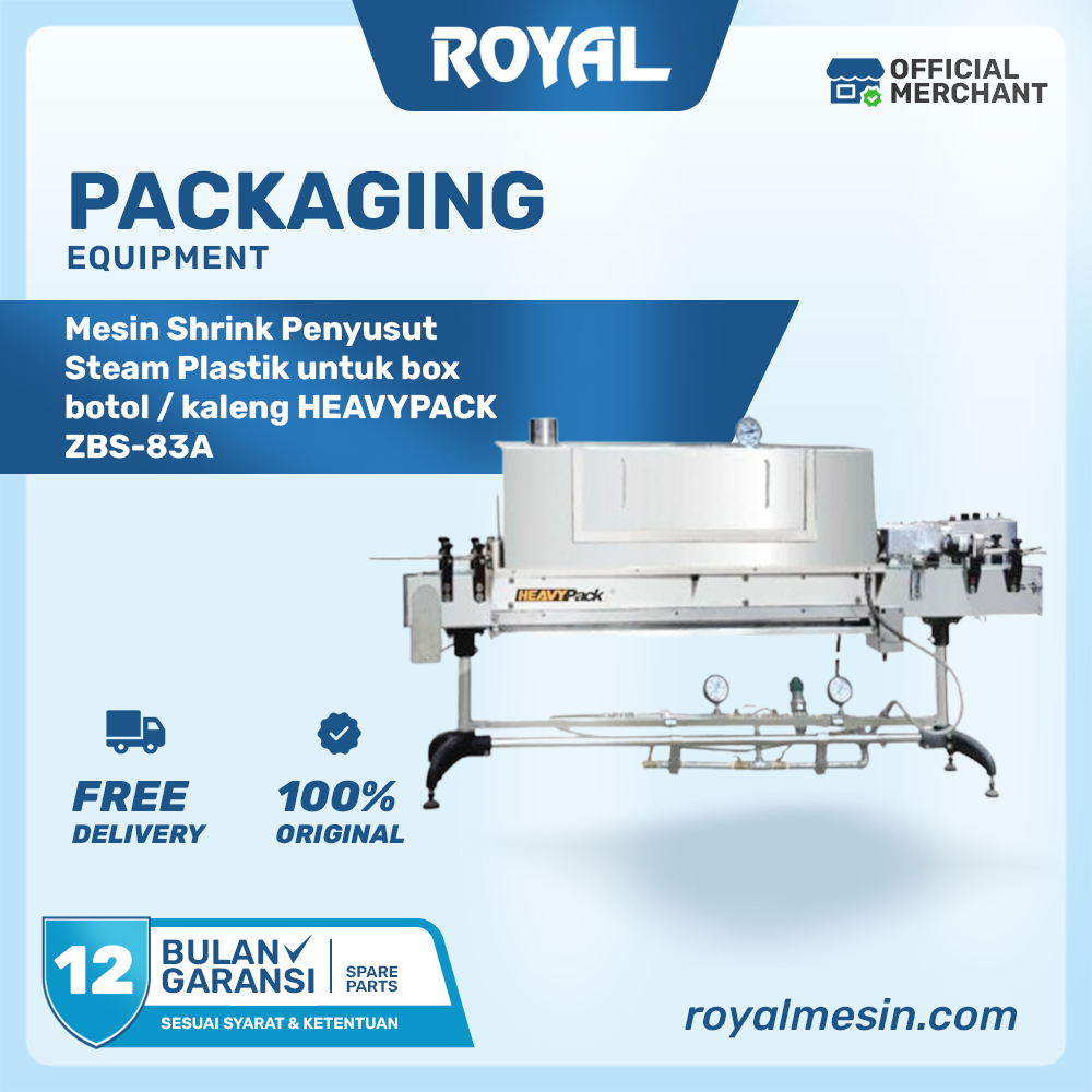 Jual Mesin Shrink Penyusut Steam Plastik untuk box botol / kaleng ...