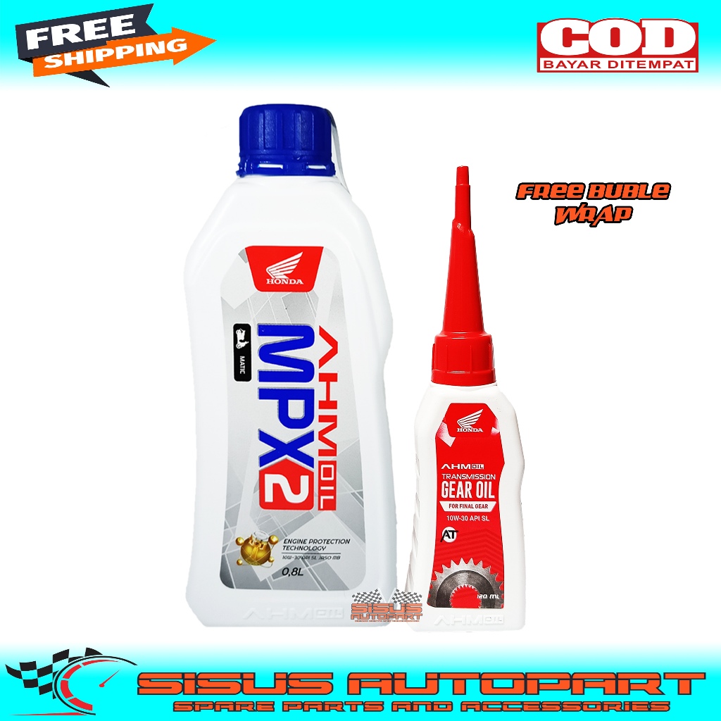 Jual PAKET OLI MOTOR MATIC AHM MPX2 PLUS OLI GARDAN HONDA AHM / PAKET ...