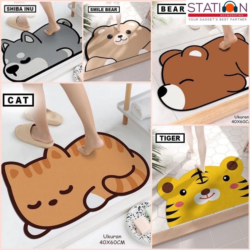 Jual Keset Lantai/ Lantai Kamar Mandi Diatomite Karakter Bahan ...