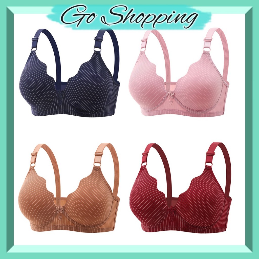 Jual GO!BR1553 Bra Bh Renda Wanita Push Up Seamless Sexy Full Cup Tanpa ...