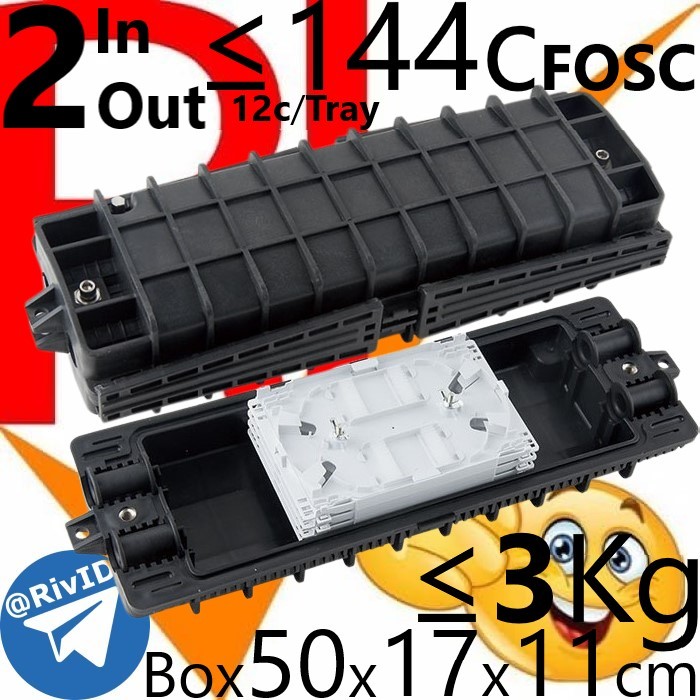 Jual Splice Closure FO 48 96 120 144 Core Horizontal/In Line Join/Joint ...