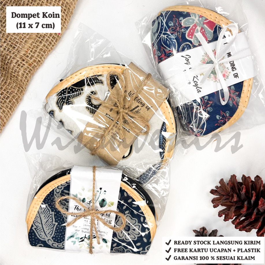 Jual PAKET HEMAT 50 BIJI Souvenir Pernikahan Dompet Koin Batik Khas Jogja Ukuran 11 x 7 cm ...