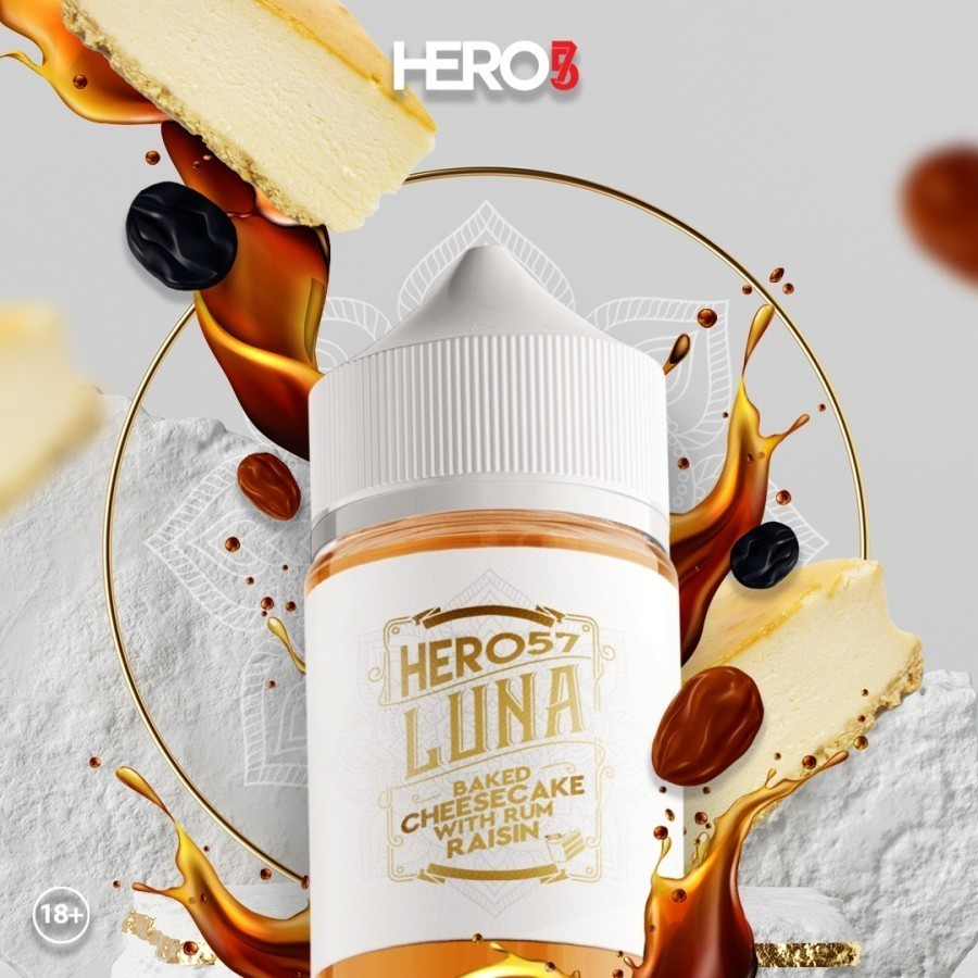 Jual [FREEBASE 60ML] LUNA V3 BAKED CHEESECAKE WITH RUM RAISIN BY HERO57 ...