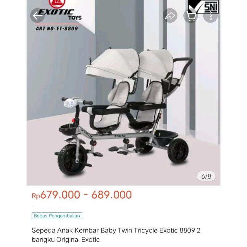 Jual Sepeda kembar anak bonceng 2 (PRELOVE) | Shopee Indonesia