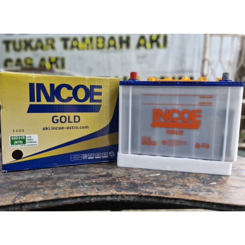 Jual AKI BASAH INCOE GOLD N70/65D31R KIJANG,PANTHER,KUDA (70 AMPER ...