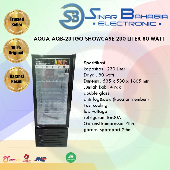 Jual AQUA AQB-231GO SHOWCASE 230 LITER 80 WATT (NEW) (KHUSUS BANDUNG ...