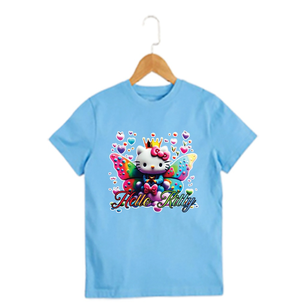 Jual Kaos Oblong Bahan Baby Terry/Sablon Digital HELLO KITTY | Shopee ...