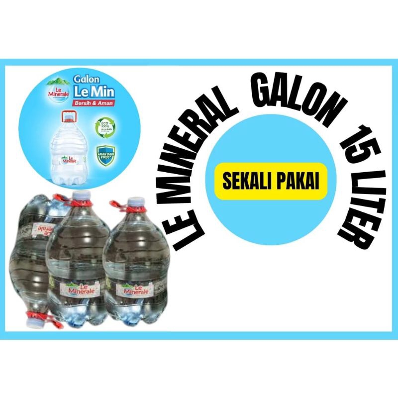 Jual Air Galon Sameday INSTAN Lemineral le minerale 15L | Shopee Indonesia