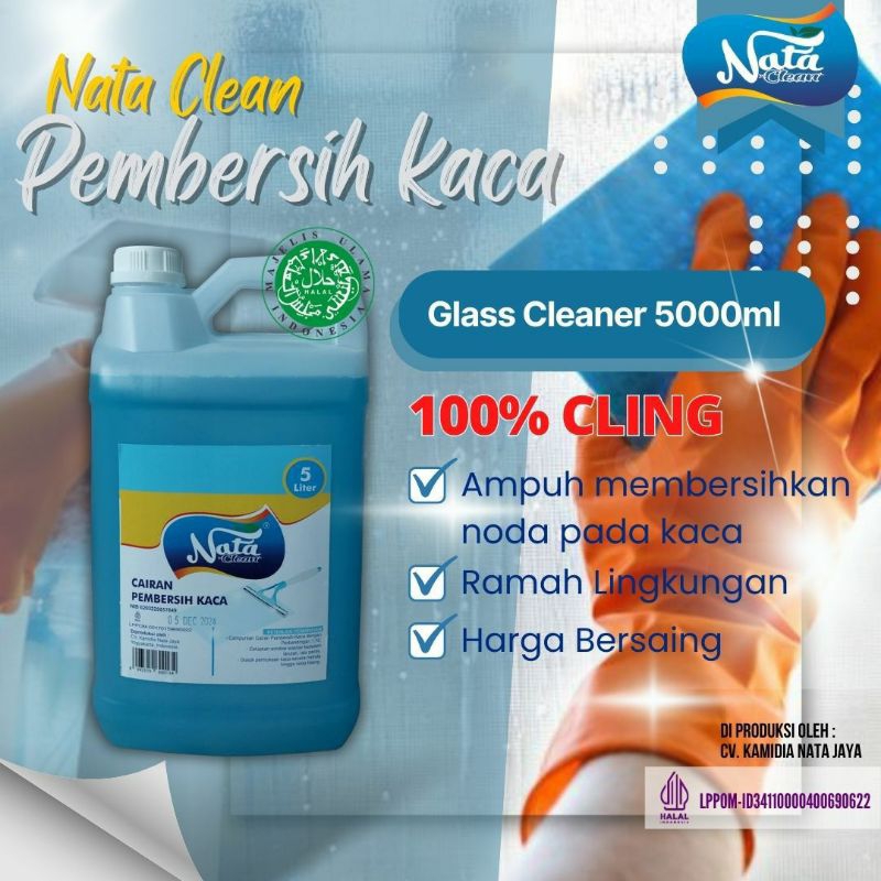 Jual Cairan Pembersih Kaca NATA CLEAN 5L GLASS CLEANER | Shopee Indonesia