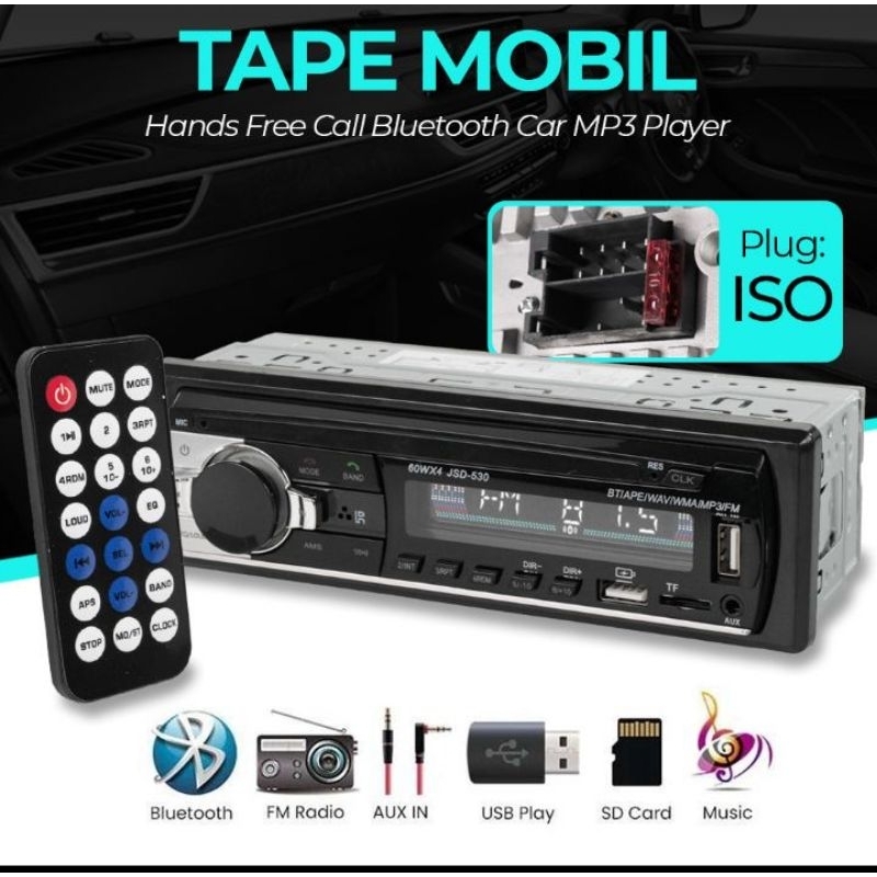 Jual Tape Mobil Bluetooth USB FM Radio | Shopee Indonesia