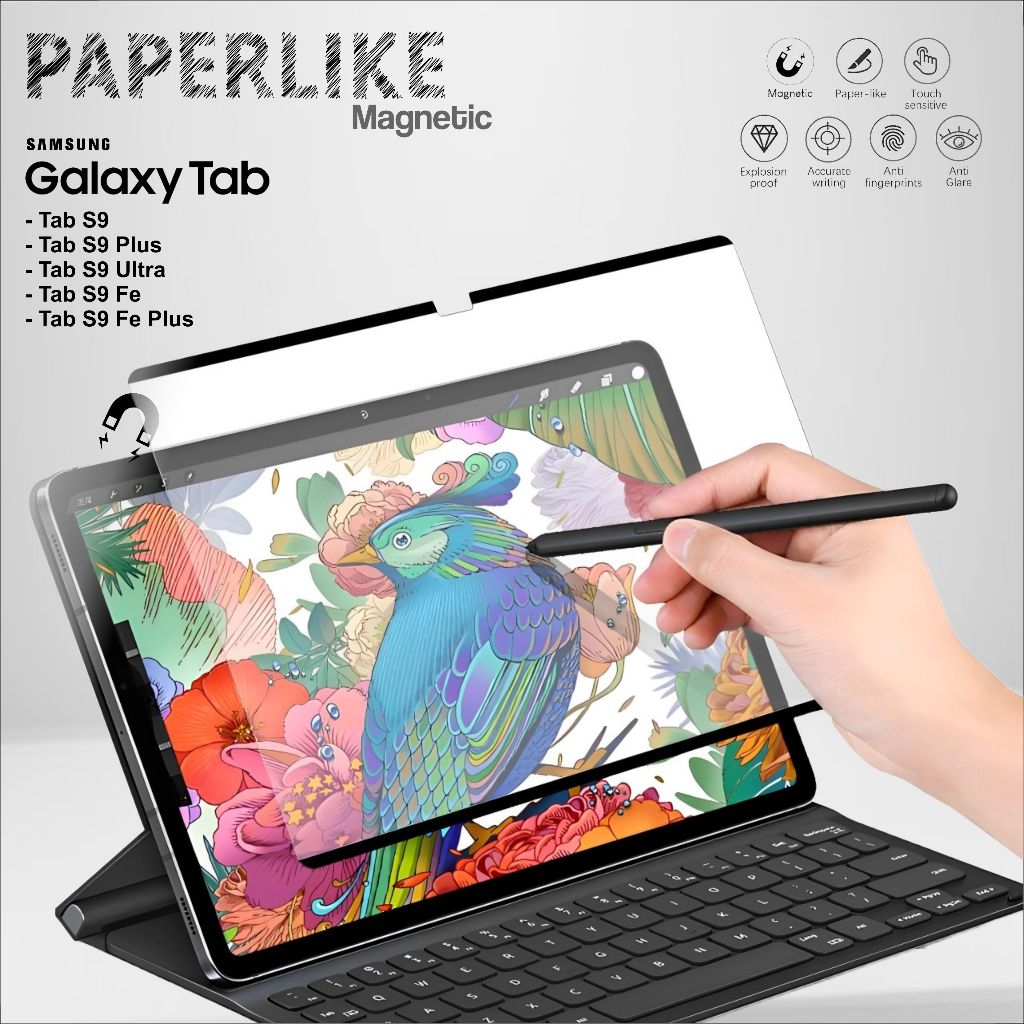 Jual Paper Film Like Samsung Galaxy Tab S9 Fe I S9 Fe Plus I S9 Plus I ...