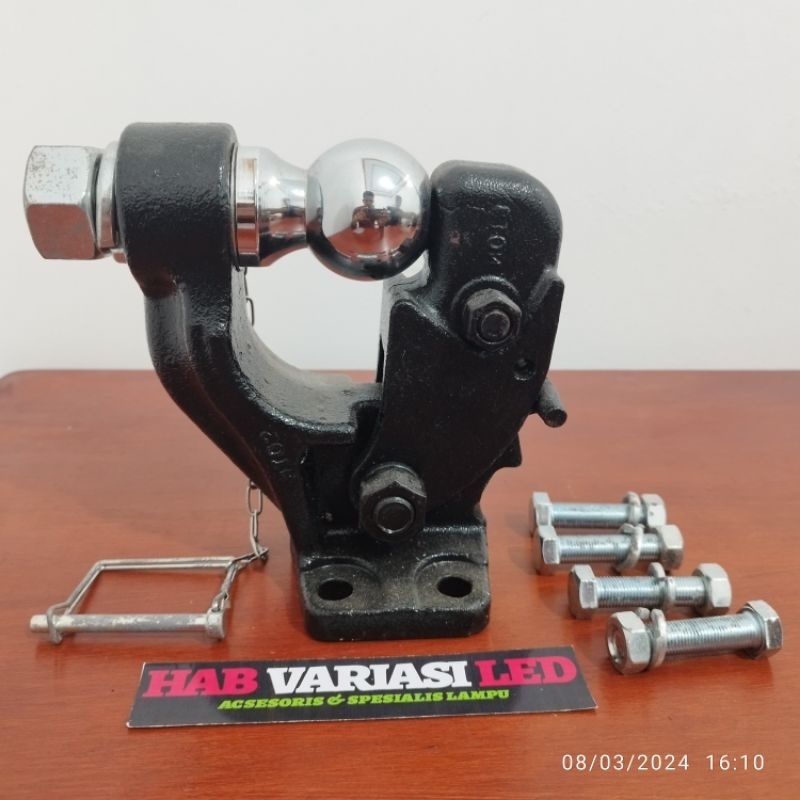 Jual PINTLE HOOK 8TON DENGAN HITCH BALL BOPEL TOWING 2 INCH | Shopee ...