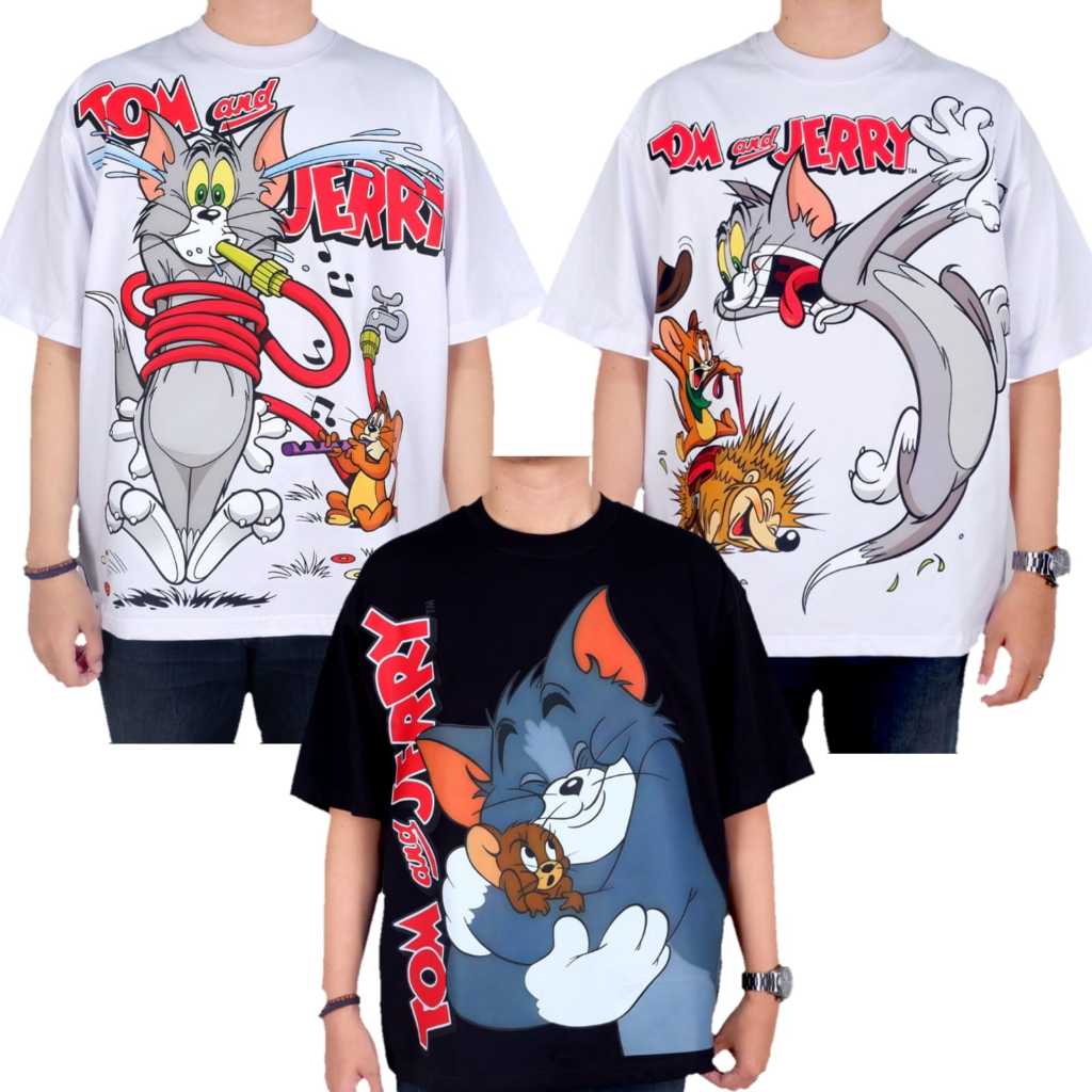 Jual TSHIRT TOM AND JERRY FILM KARTUN OVERSIZE KAOS TOM AND JERRY BIG ...