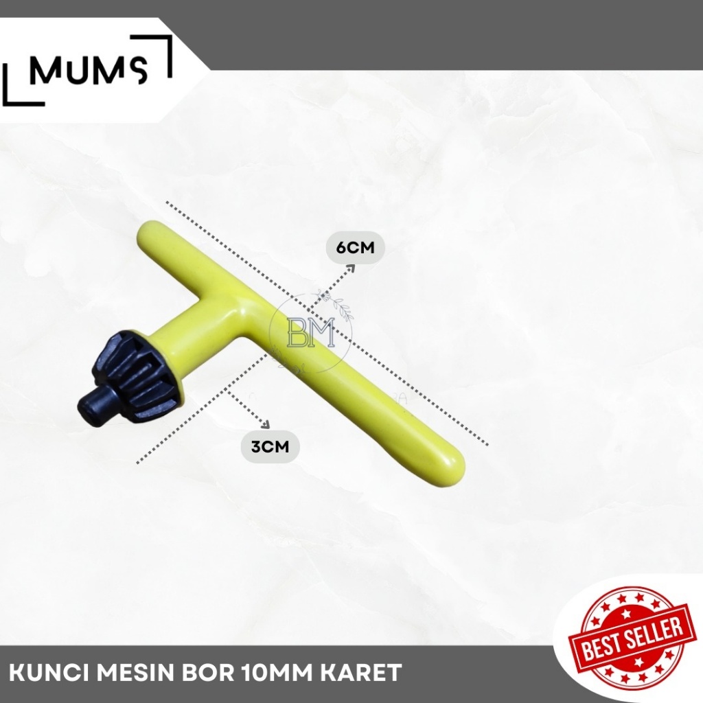 Jual Kunci Kepala Mesin Bor Listrik 10mm Drill Chuck Key 10 mm Lapis ...