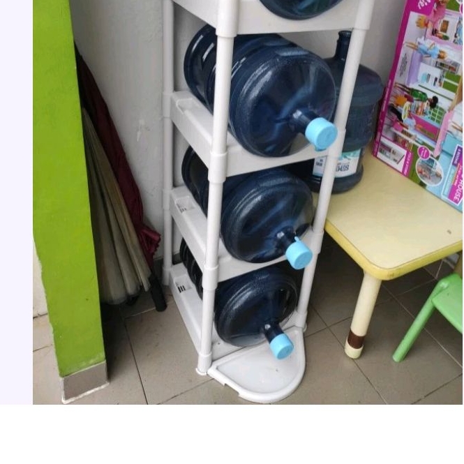 Jual Rak Galon Susun 3 Rovega Gal 300 Plastik Tebal Kuat / Rak Galonia ...