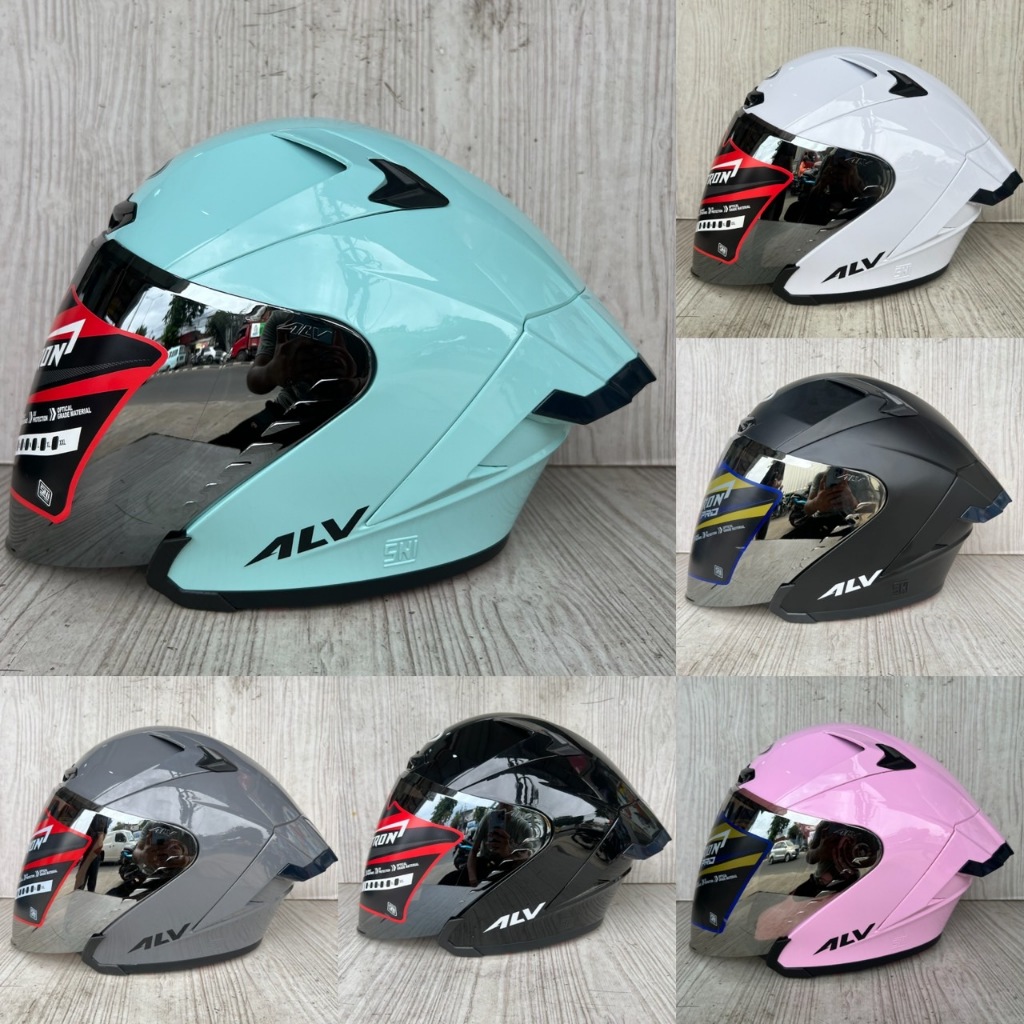 Jual HELM ALV ULTRON PRO SOLID PAKET GANTENG / ALV ULTRON PRO HALF FACE ...