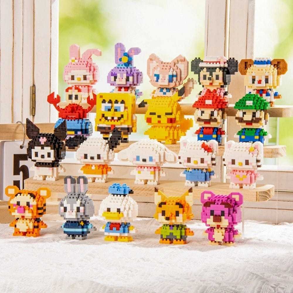 Jual LL - Mainan Blocks Brick Susun Sanario Anak Cube Word Karakter ...