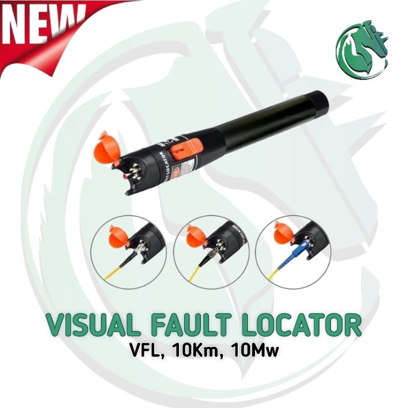 Jual VFL Visual Fault Locator 10mW 10km Fiber Optic Laser Cable Tester ...